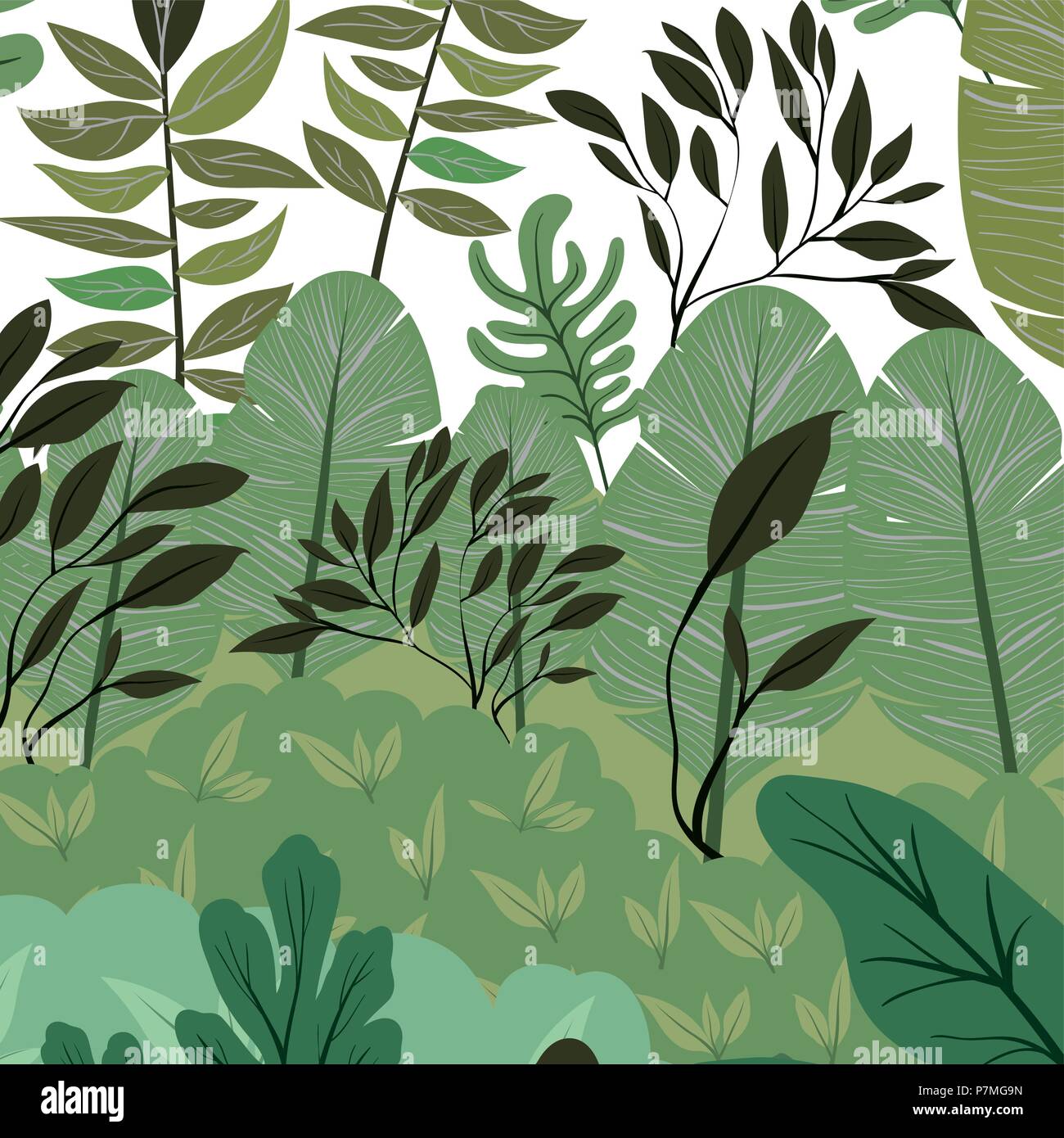 jungle scene pattern background Stock Vector Image & Art - Alamy