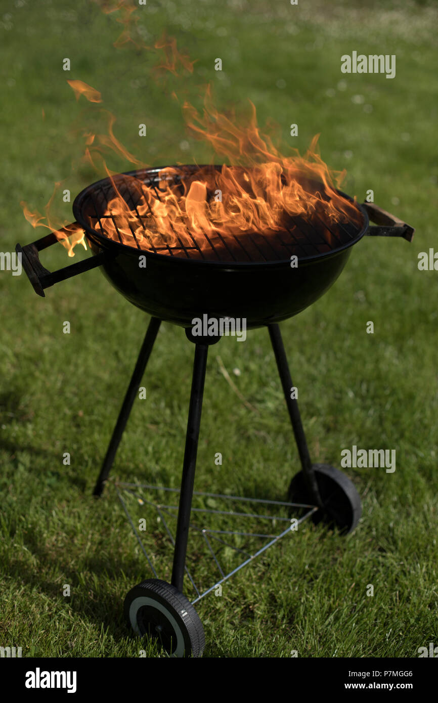 Concept of summer grilling, barbecue, fire background Stock Photo - Alamy