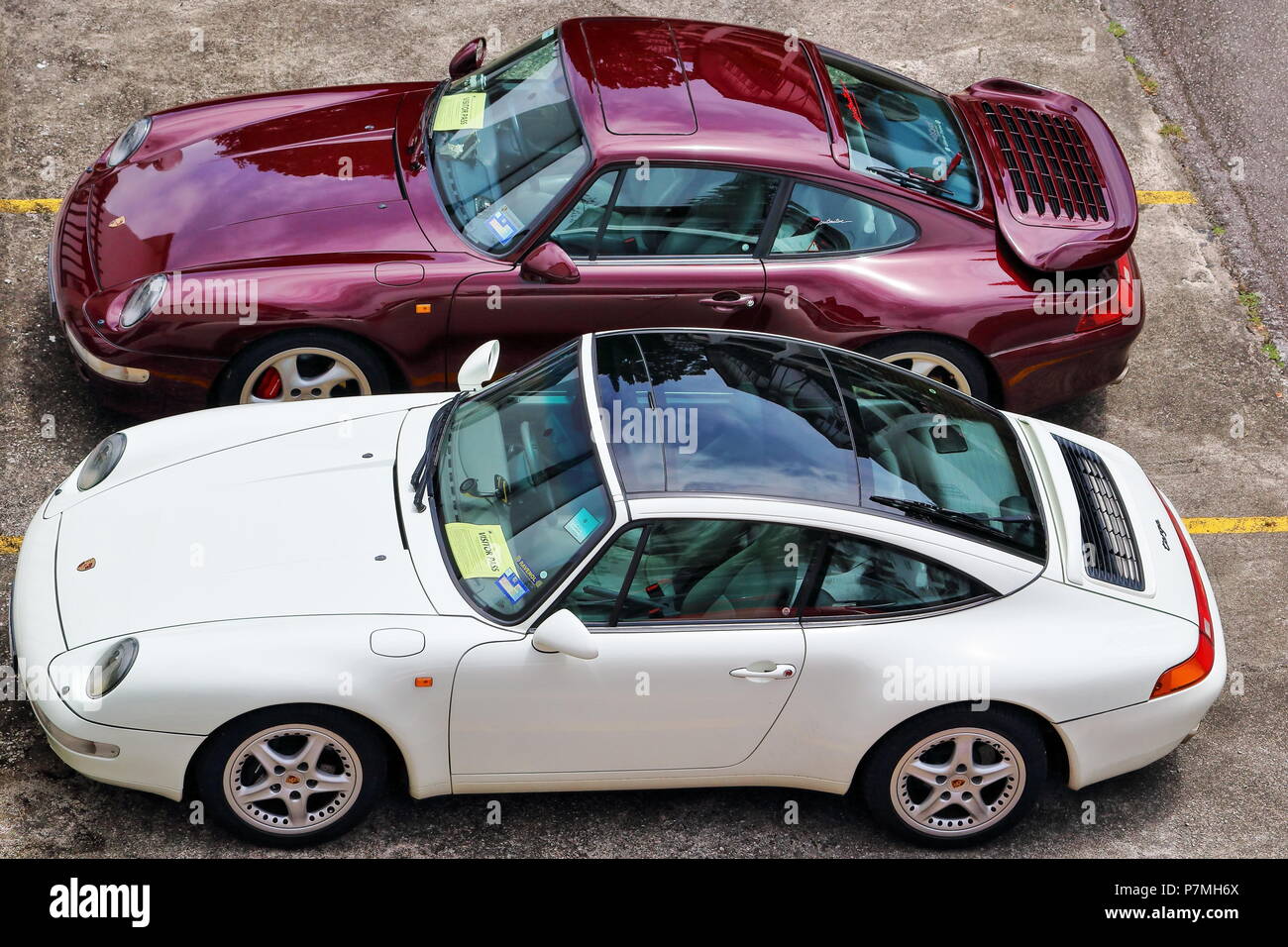 Porsche 993 Turbo and 993 Targa Stock Photo - Alamy