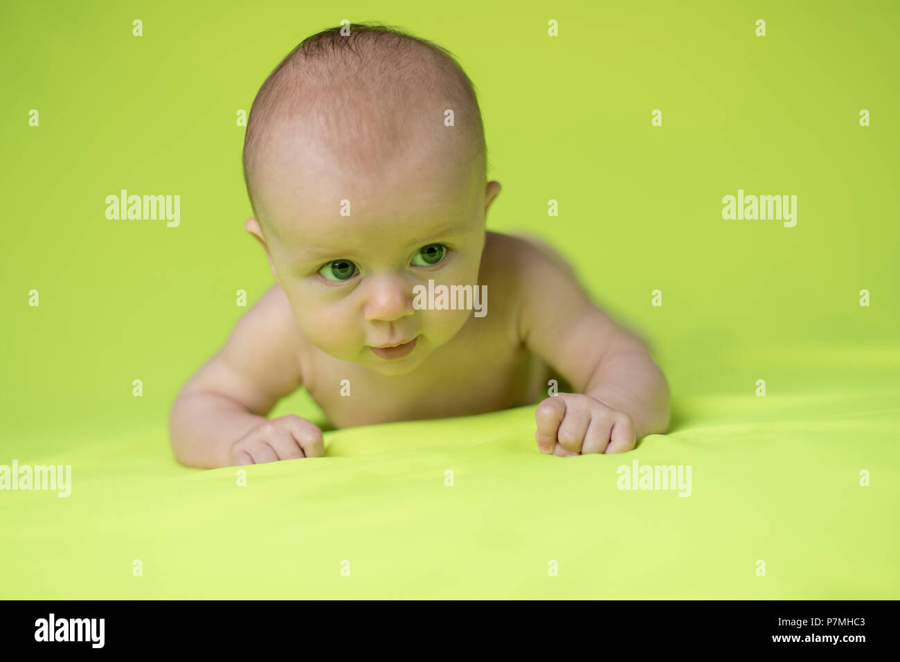 Crawling baby boy Stock Photo - Alamy