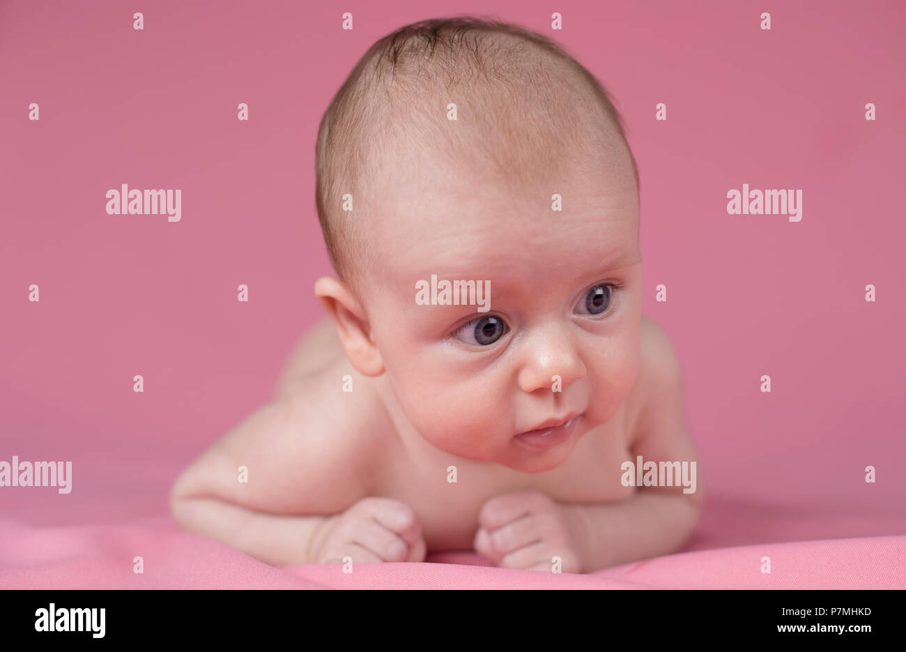 Newborn baby girl Stock Photo - Alamy
