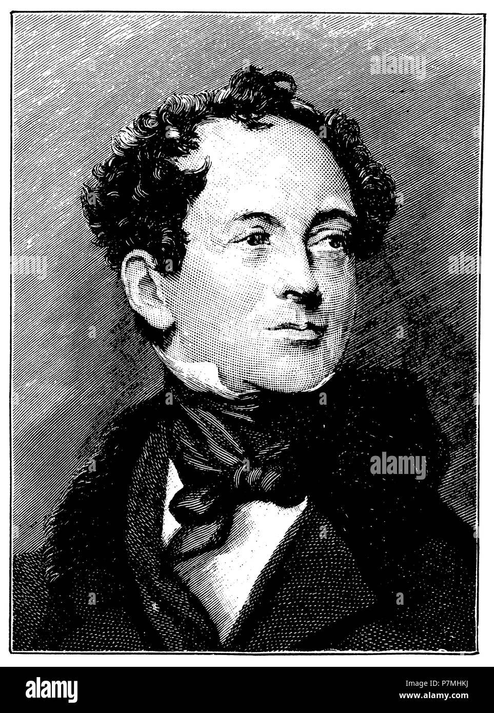 Thomas Moore. After the painting by Th Lawrence, 1895 Stock Photo - Alamy