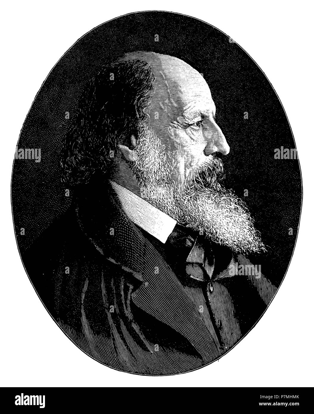 Alfred Tennyson, 1895 Stock Photo - Alamy