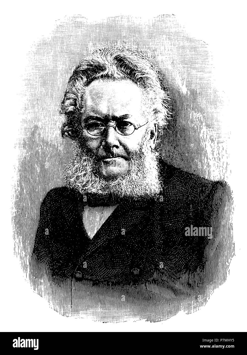 Henrik Ibsen: Portrait, 1895 Stock Photo - Alamy