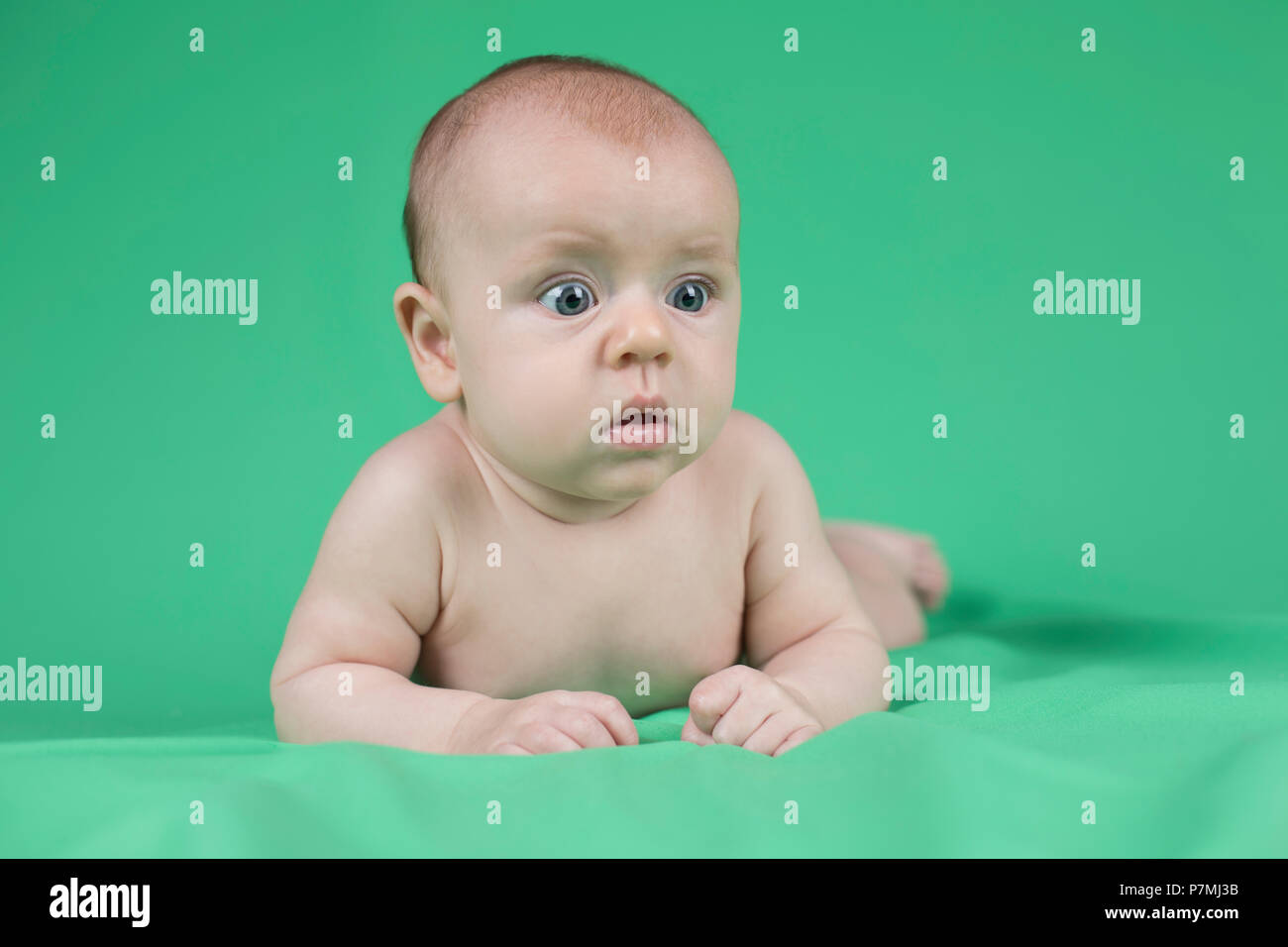 Portrait of a crawling baby Stock Photo - Alamy