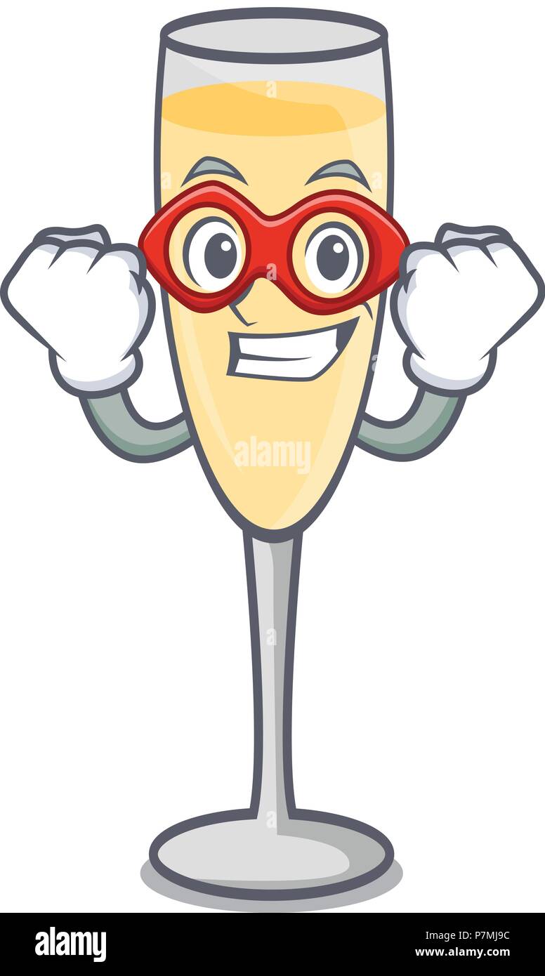 Super hero champagne character cartoon style Stock Vector Image & Art ...