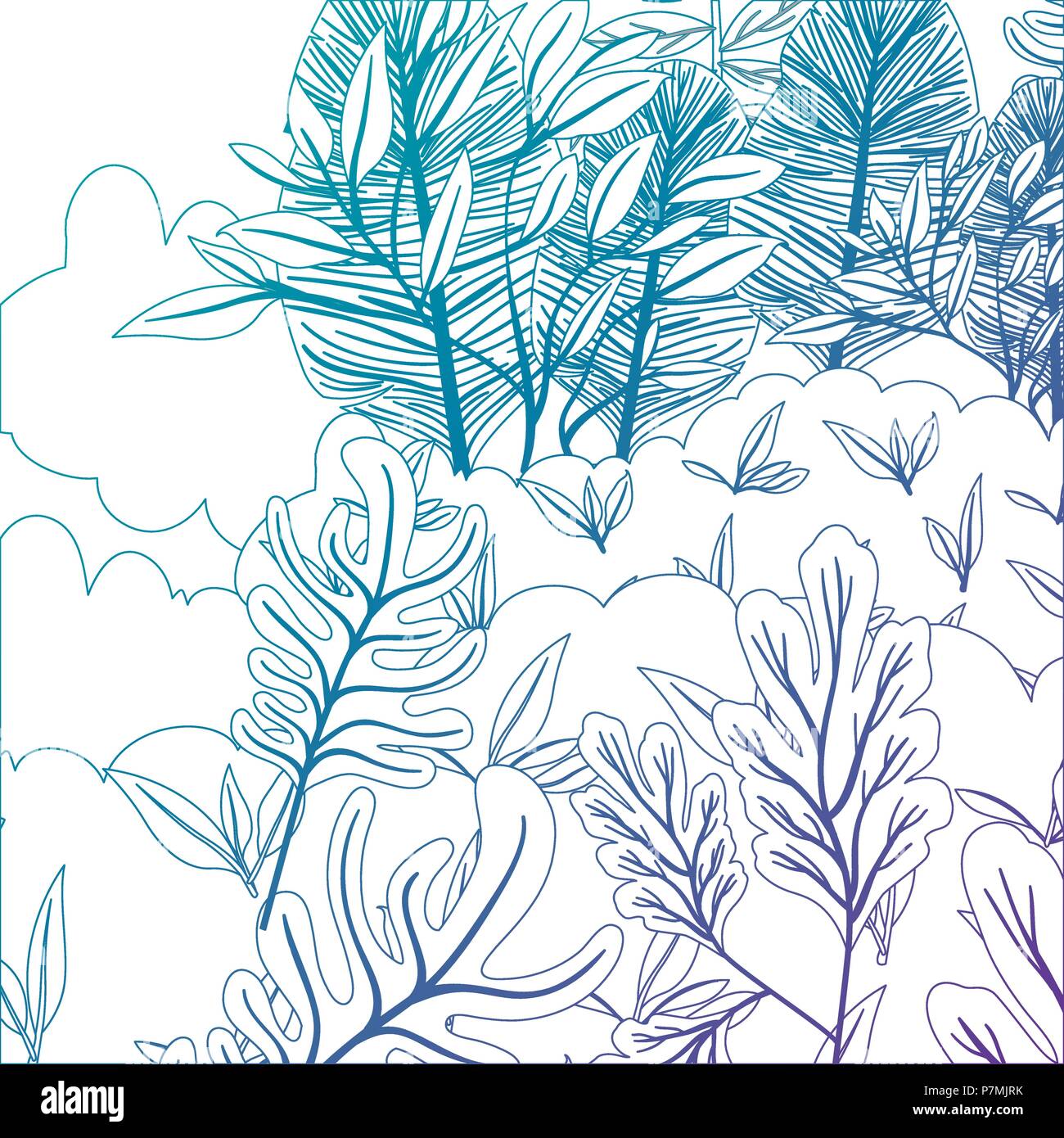 jungle scene pattern background Stock Vector Image & Art - Alamy