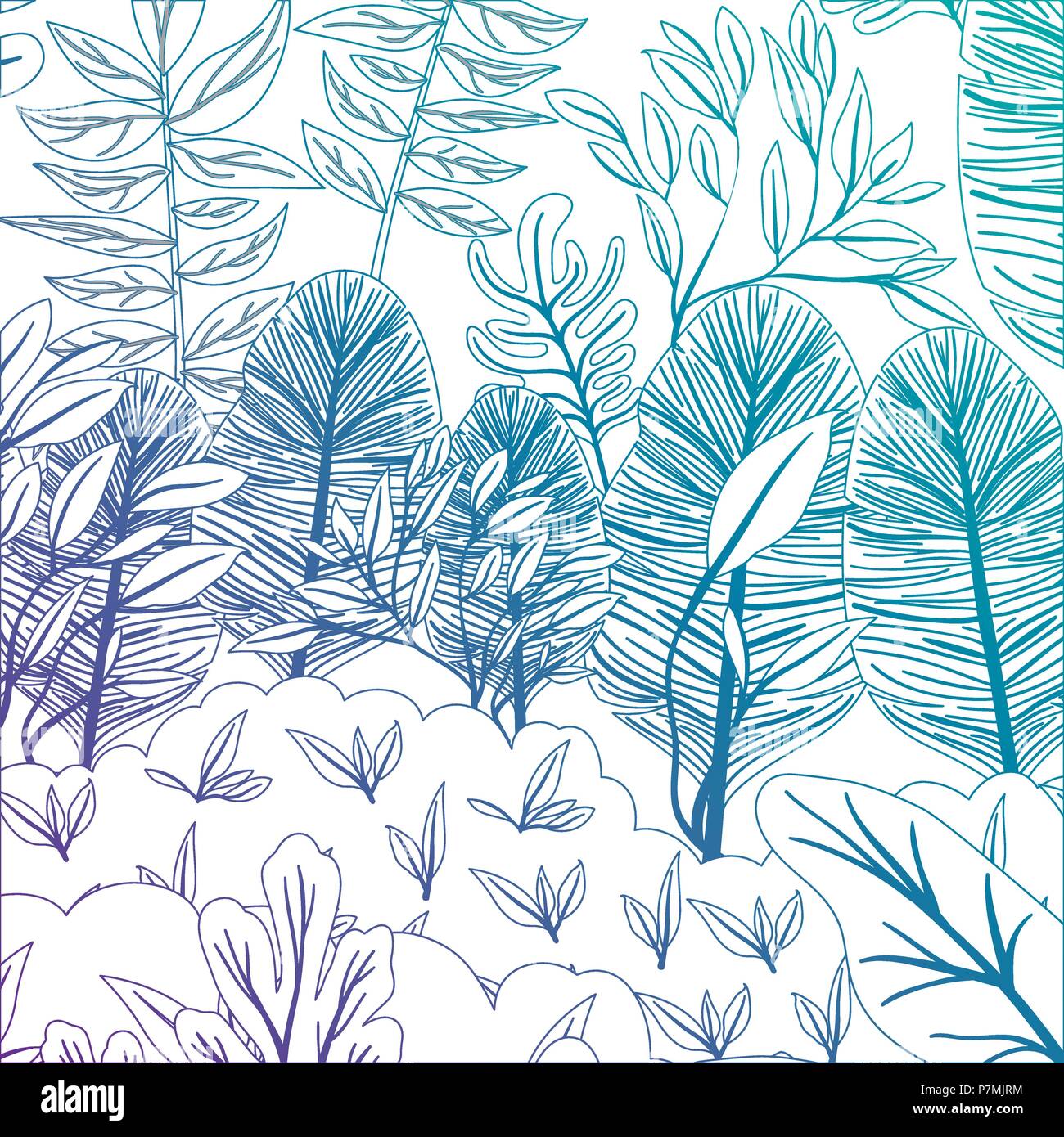 jungle scene pattern background Stock Vector Image & Art - Alamy