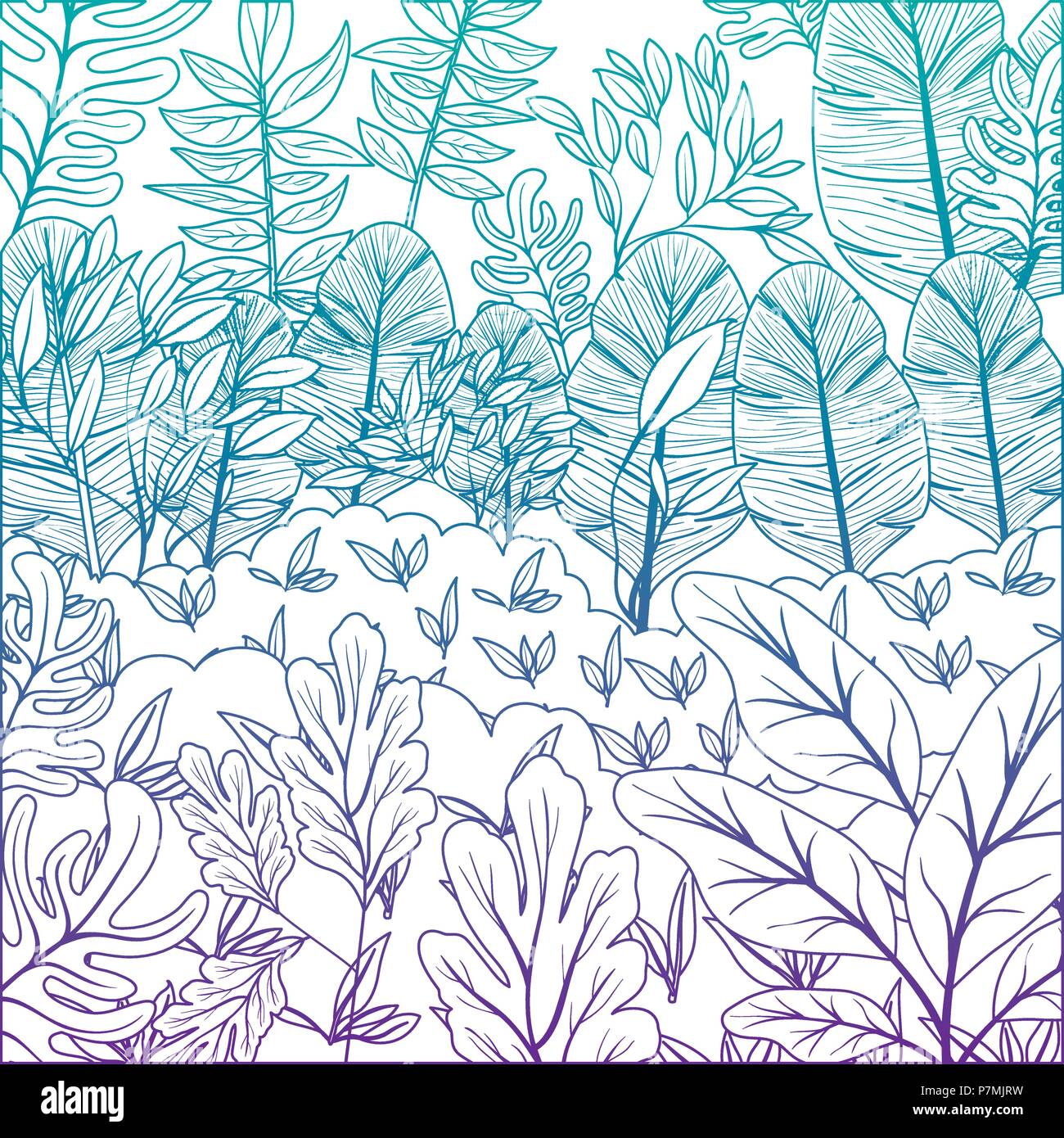 jungle scene pattern background Stock Vector Image & Art - Alamy