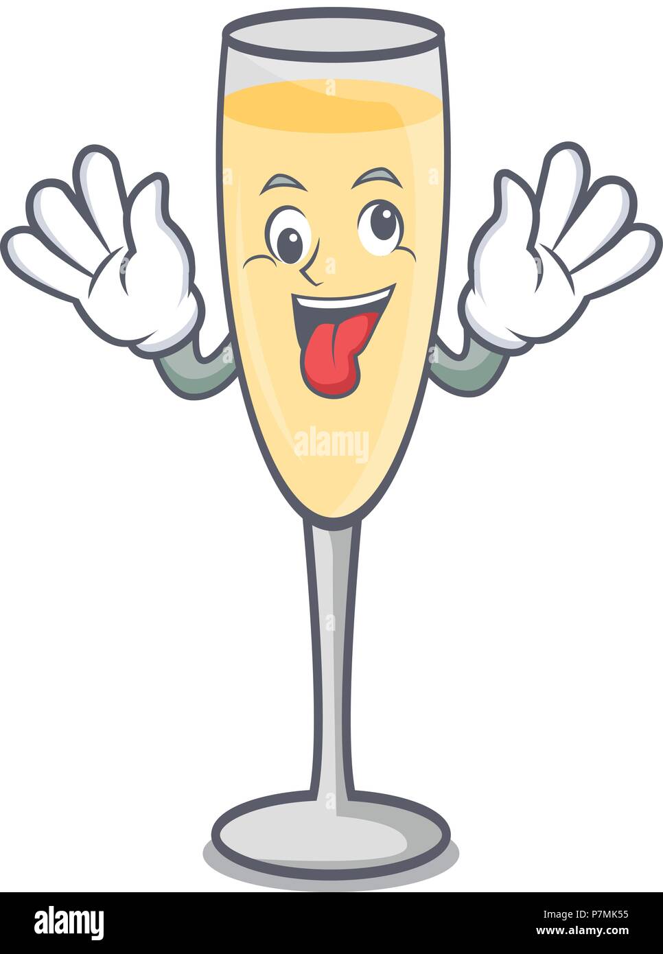 Crazy champagne mascot cartoon style Stock Vector Image & Art - Alamy