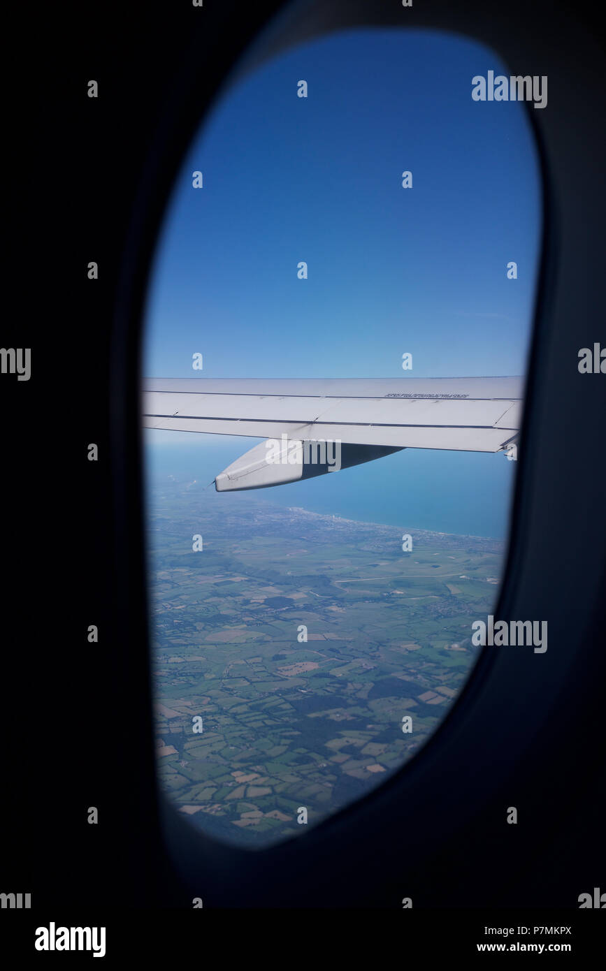 Airplane out of window view hi-res stock photography and images - Alamy