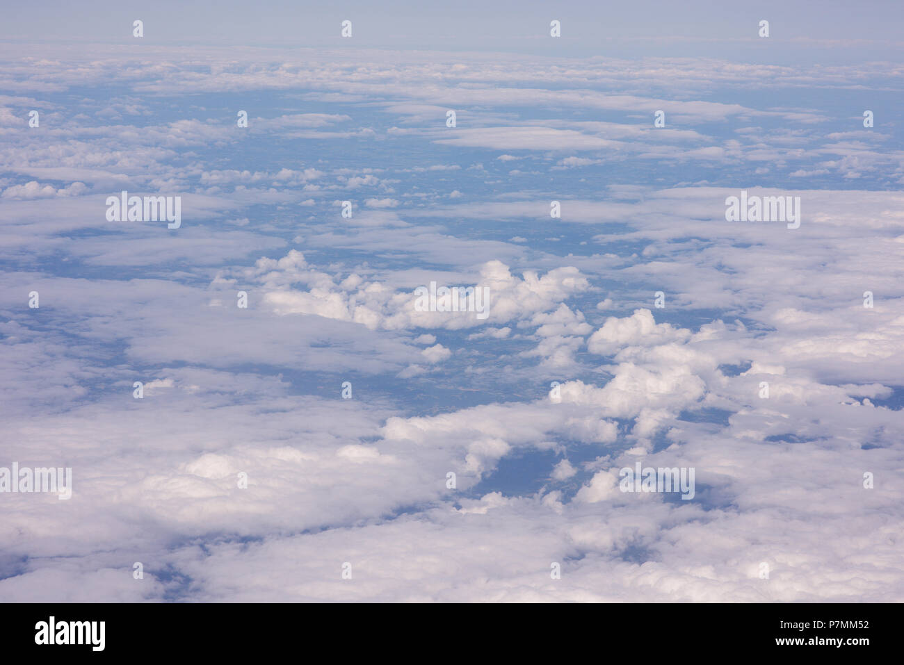 Cloud shapes and patterns viewed from an aircraft Stock Photo - Alamy