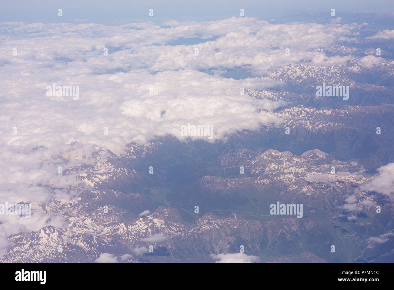 The Pyrenees mountain range viewed from an aircraft Stock Photo - Alamy