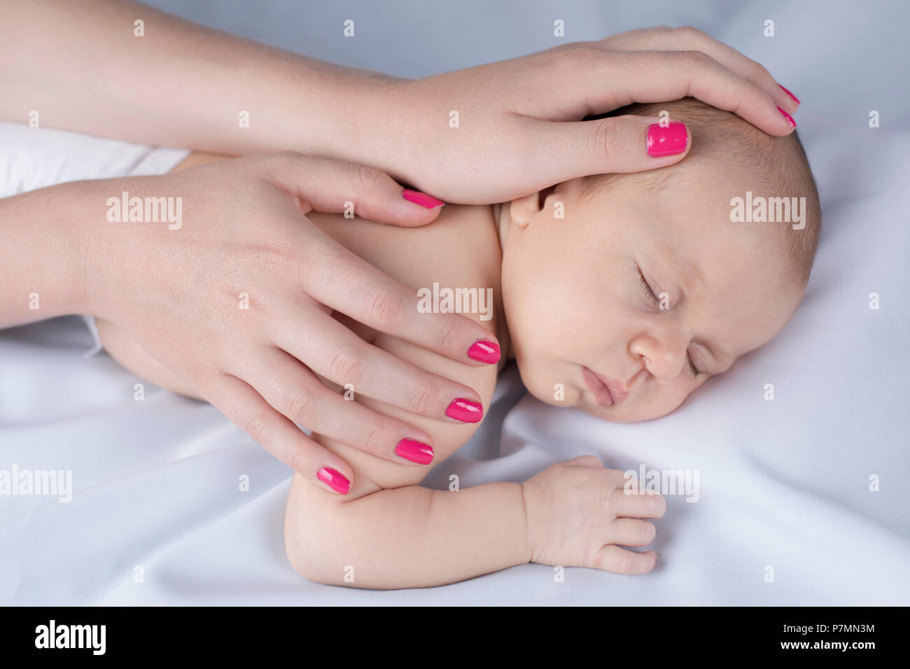 Hand Mom And Baby Stock Photo - Alamy