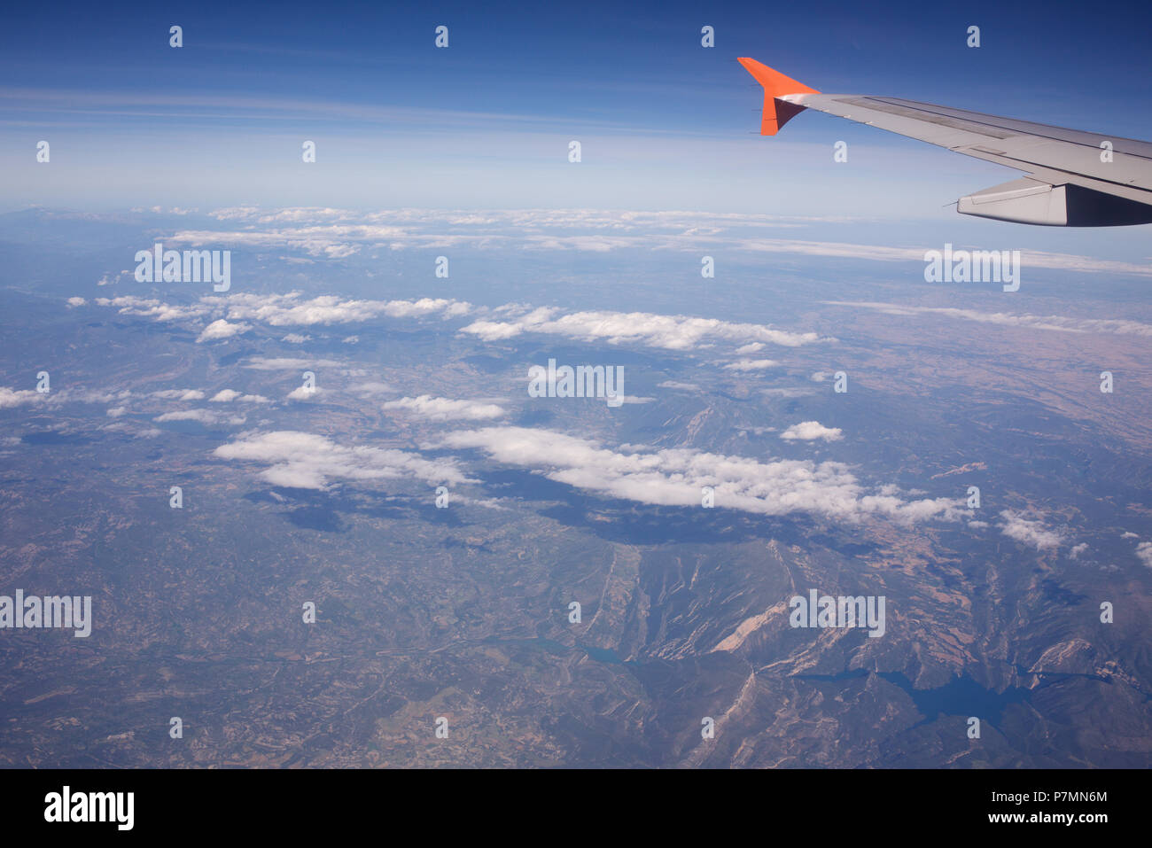 Aerial view of the Pyrenees Mountain Range and clouds Stock Photo - Alamy