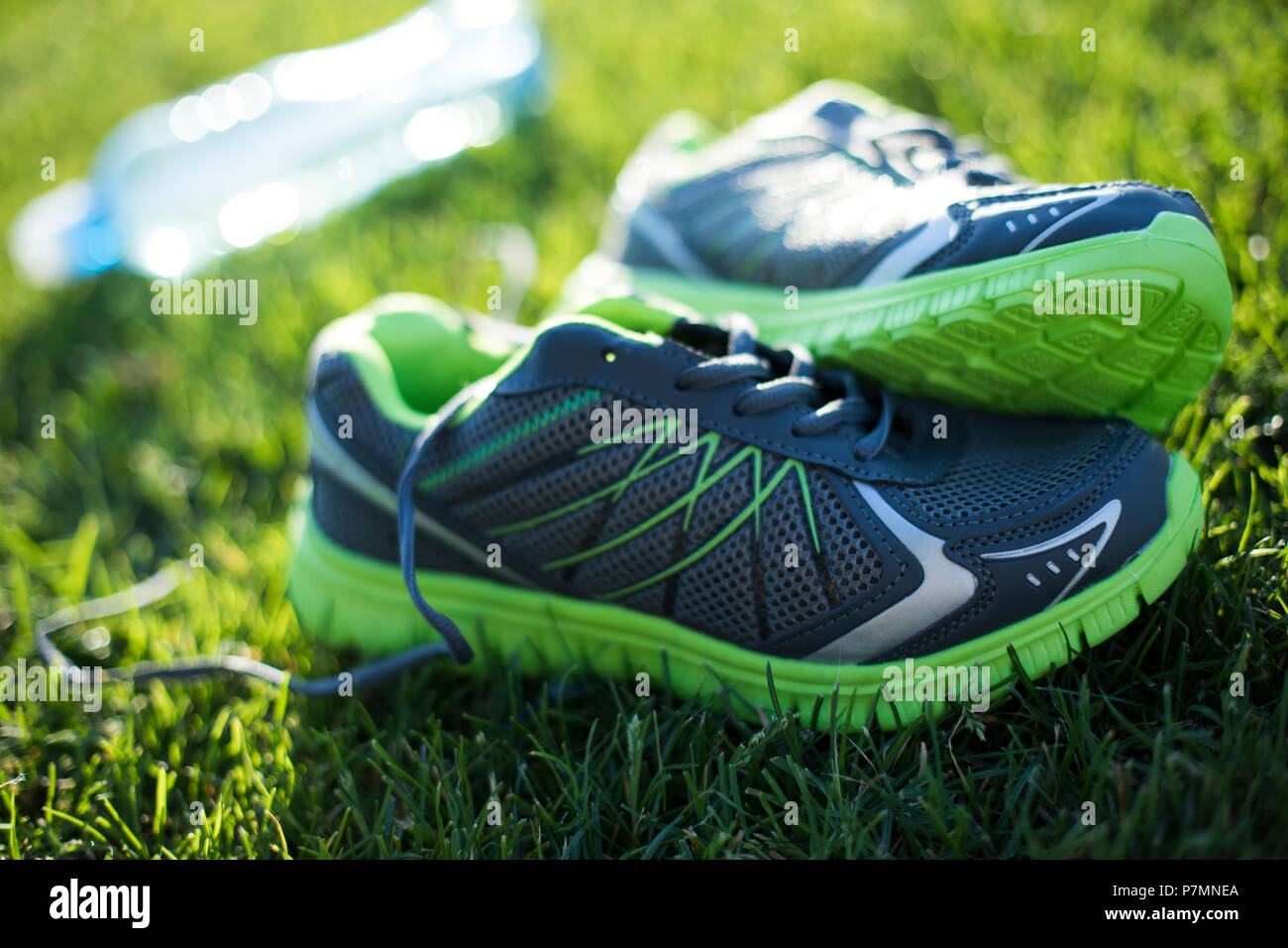 Runner shoes, Healthy lifestyle, training concept Stock Photo - Alamy
