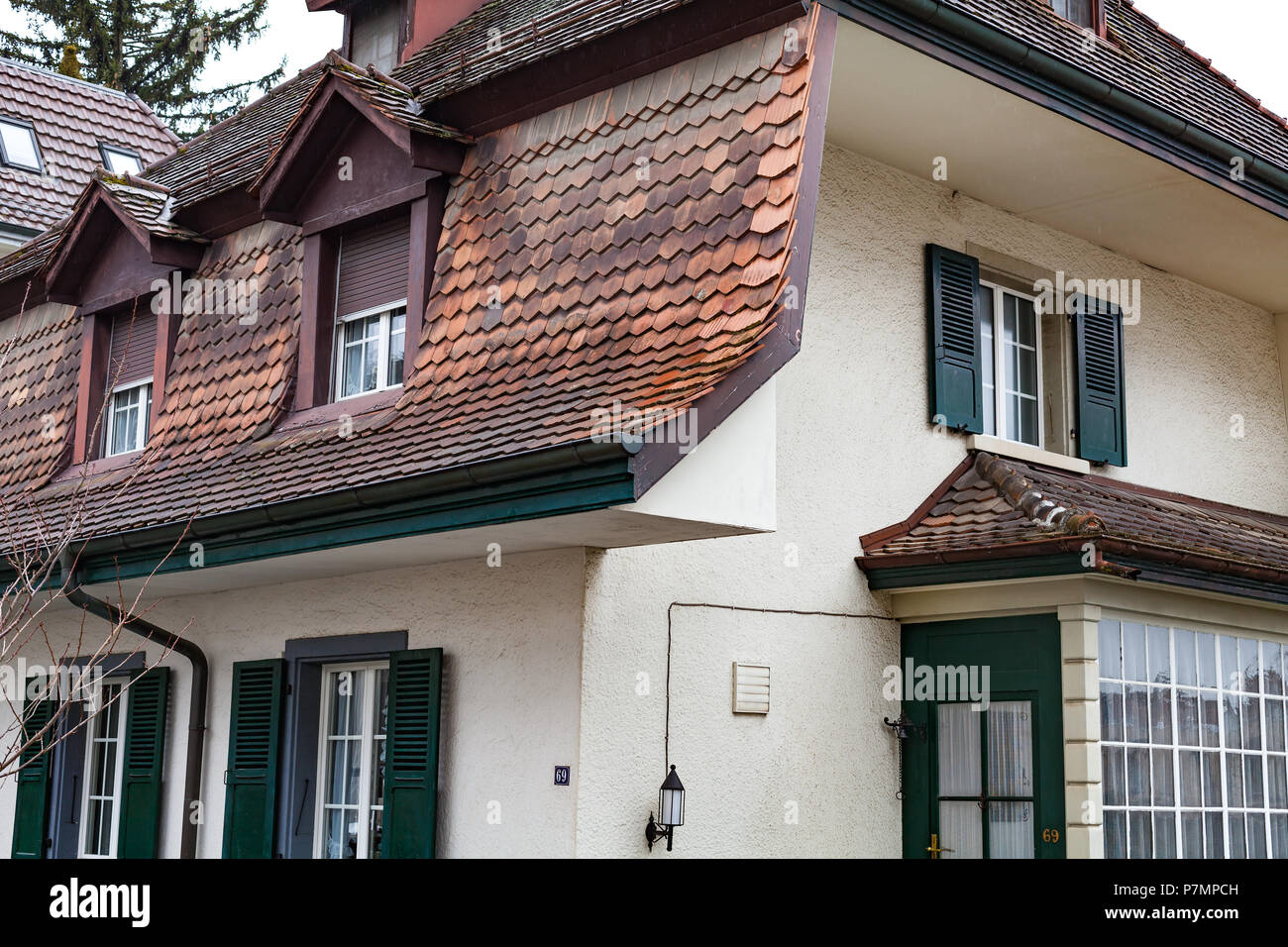 Picture of a traditional building in Bern, Switzerland Stock Photo - Alamy