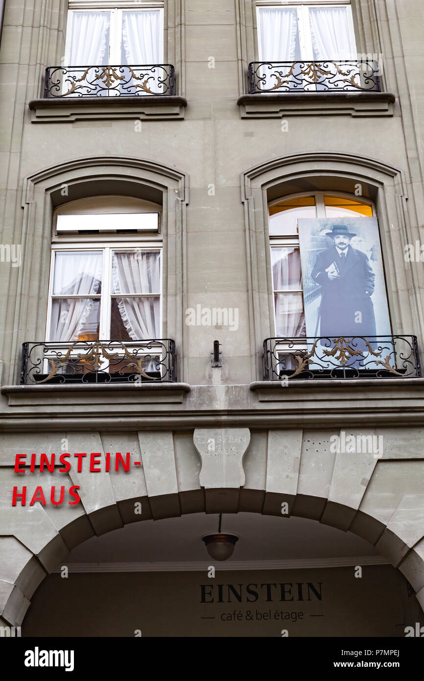 Picture of the Einstein house Bern, Switzerland Stock Photo - Alamy