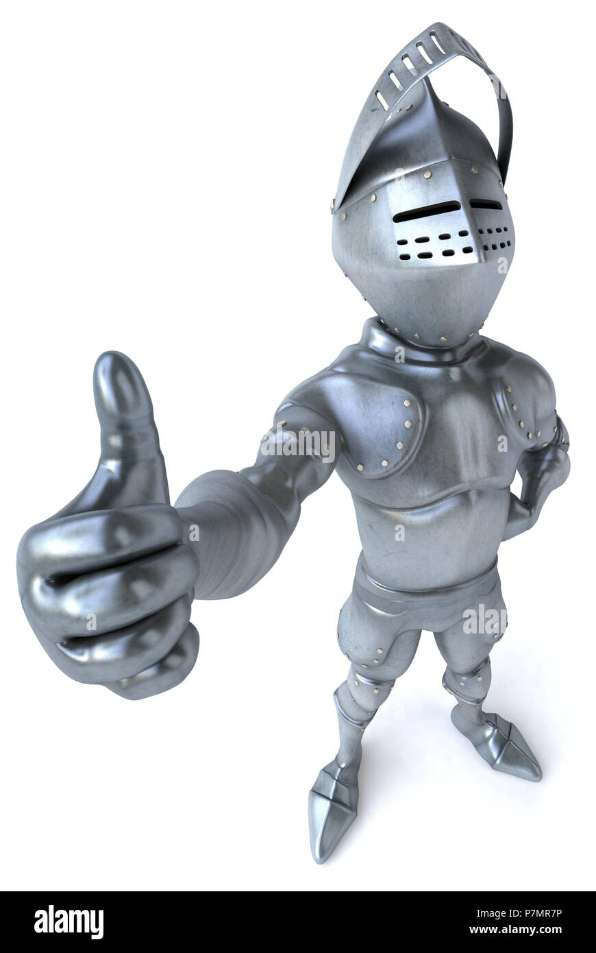 3d digital render medieval knight Cut Out Stock Images & Pictures - Alamy