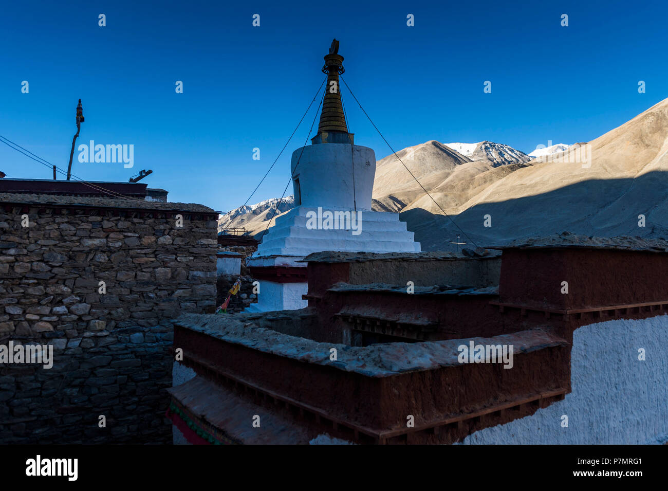 the monastery Rombuk in Tibet Stock Photo - Alamy