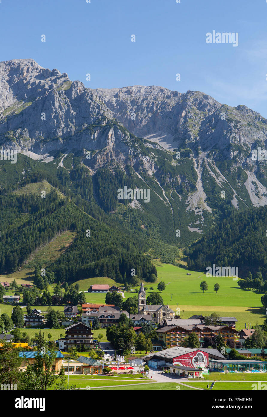 Austria, Styria, Ramsau, Ramsau am Dachstein, Dachstein Massif Stock ...