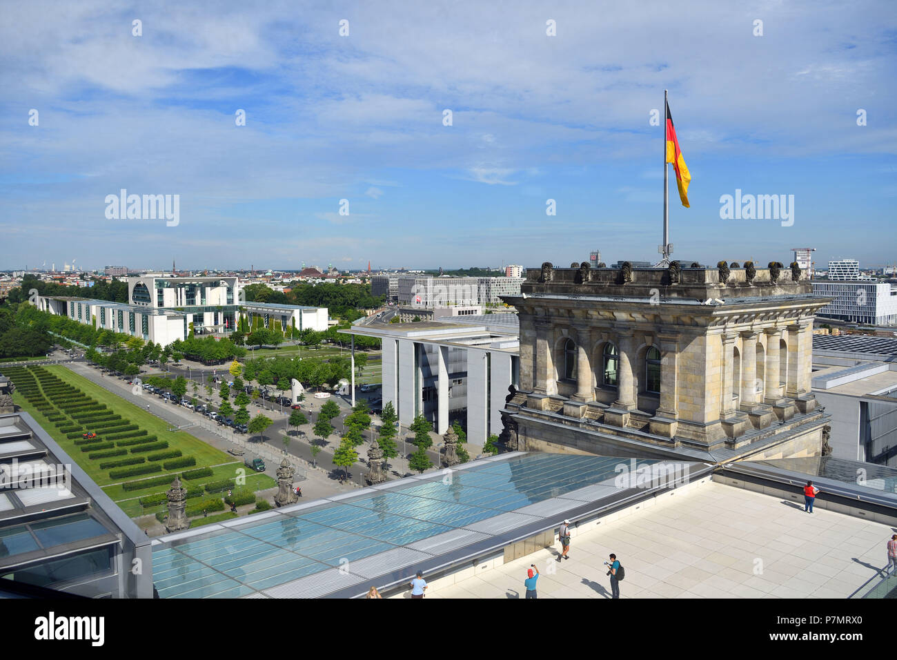 Germany, Berlin, Tiergarten district, the Reichstag or German Bundestag ...