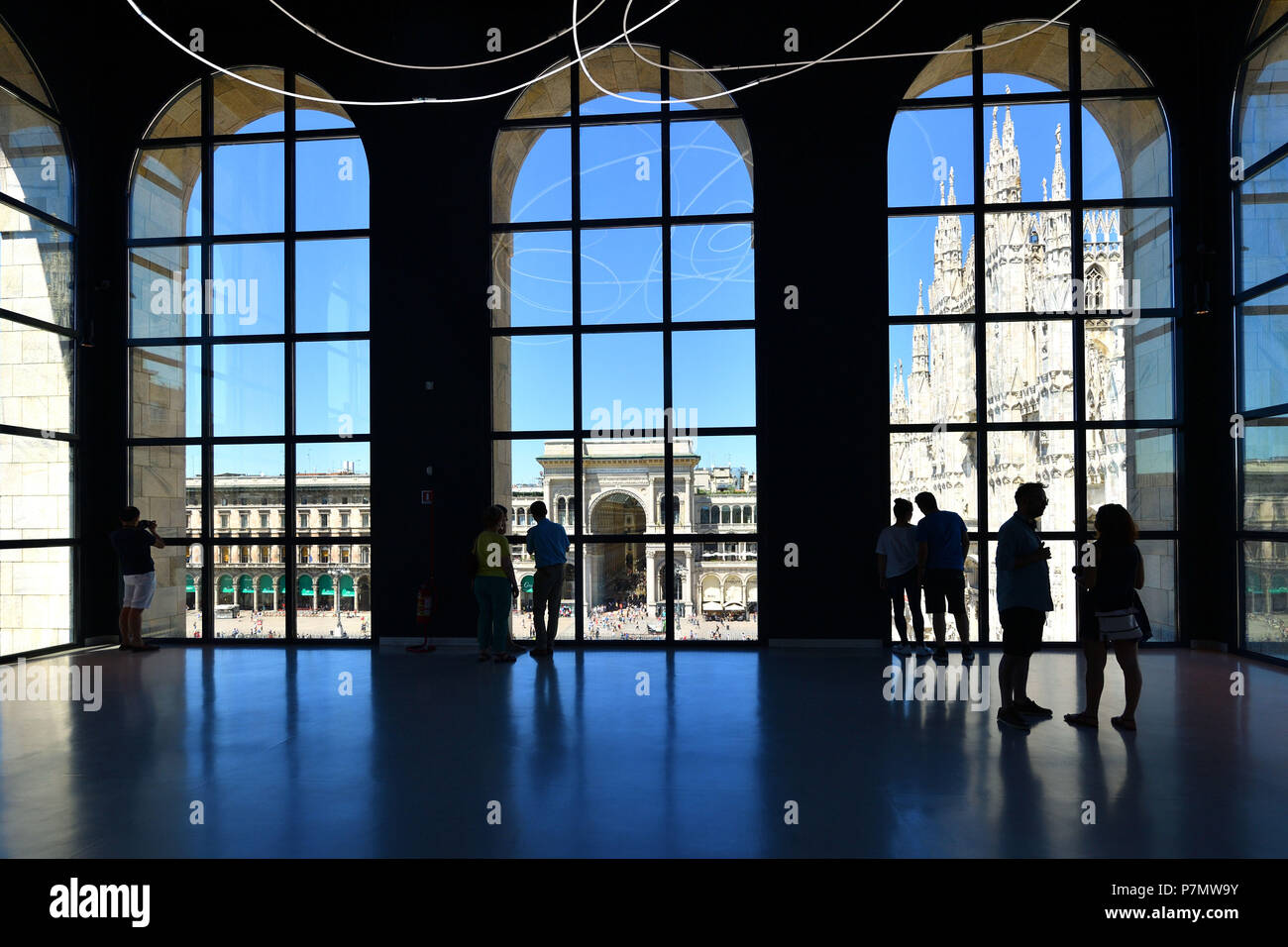 Italy, Lombardy, Milan, Piazza del Duomo, Museo del Novecento open in ...