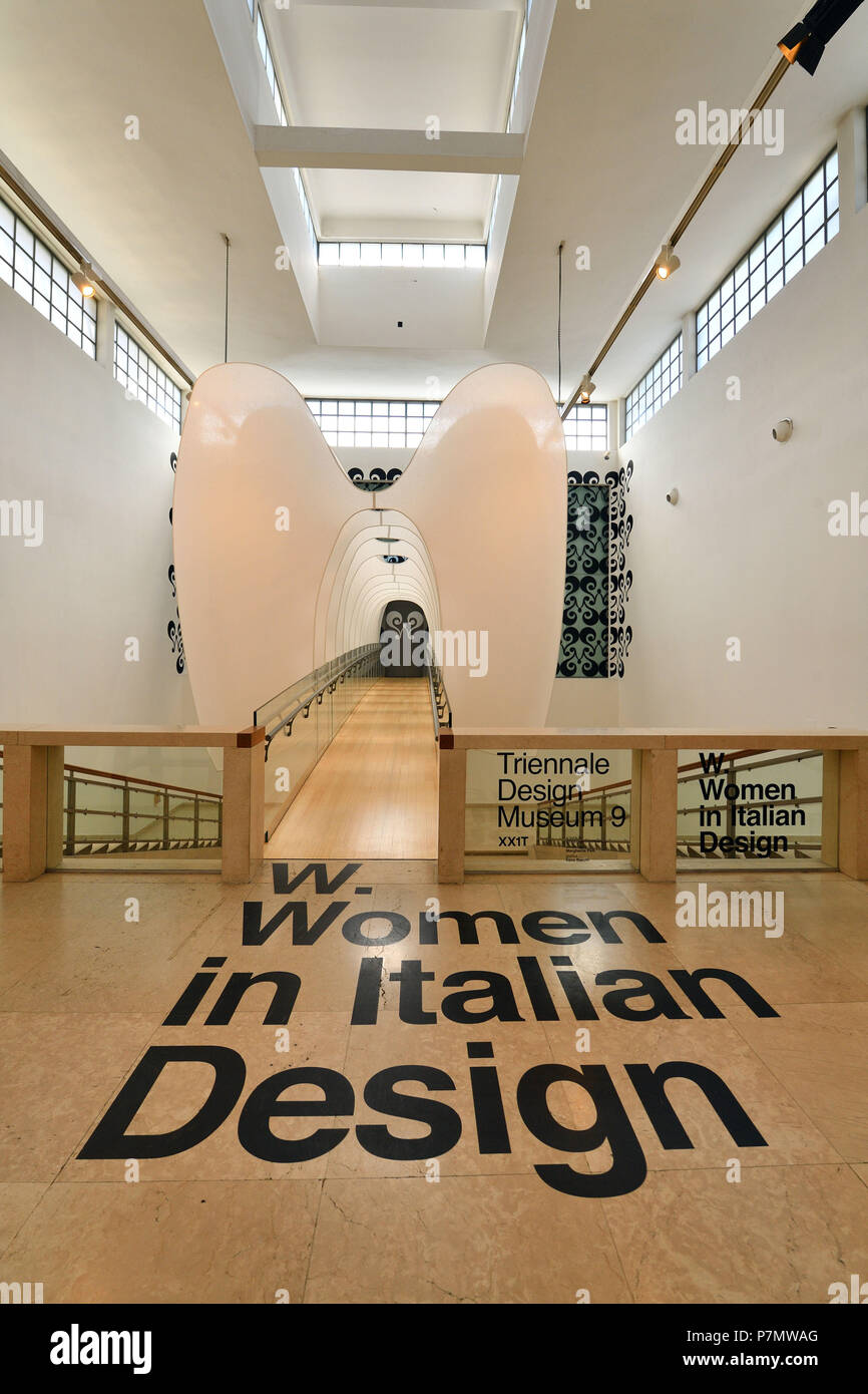 Italy, Lombardy, Milan, Triennale Design Museum, near Sempione Park ...