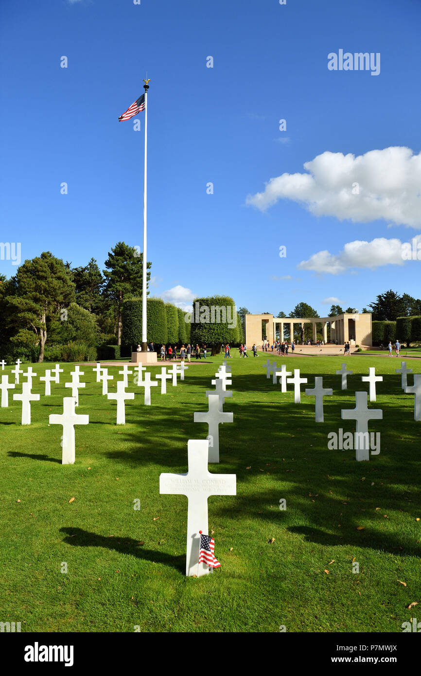Normandy american cemetery hi-res stock photography and images - Alamy
