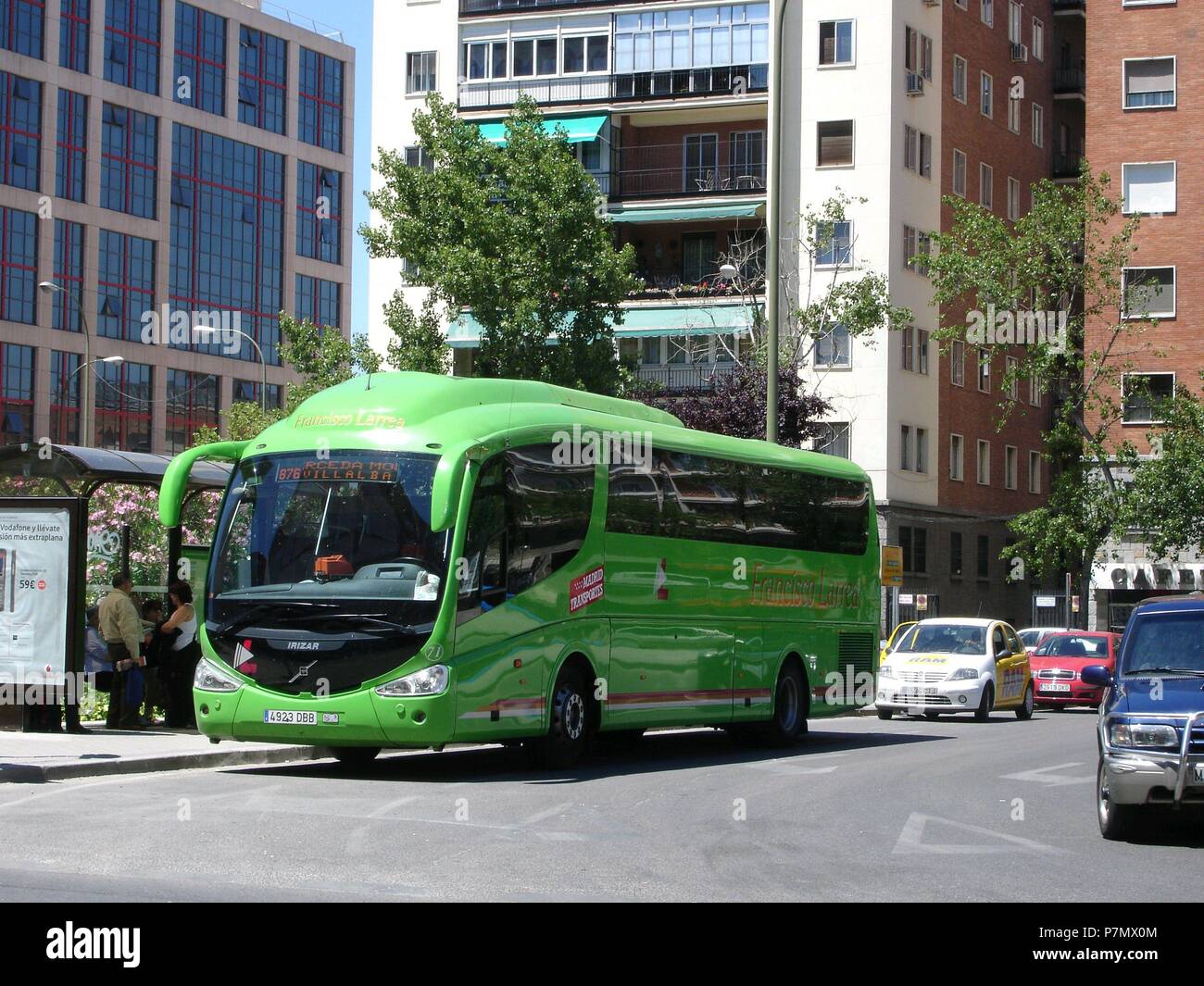 AUTOBUS INTERURBANO. Location: EXTERIOR, MADRID, SPAIN Stock Photo - Alamy