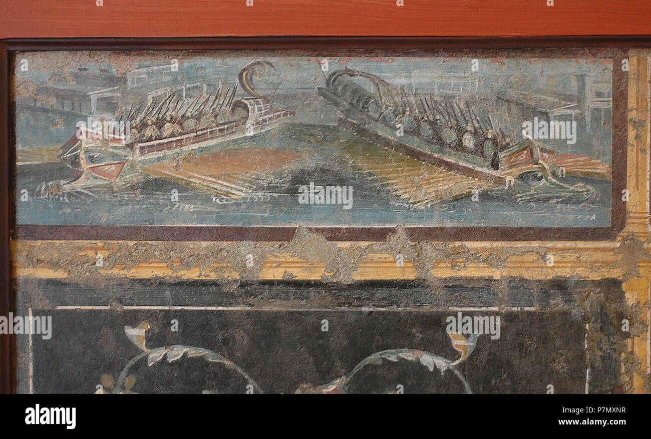 BARCO ROMANO - FRESCO POMPEYANO. Location: NATIONAL MUSEUM OF ...