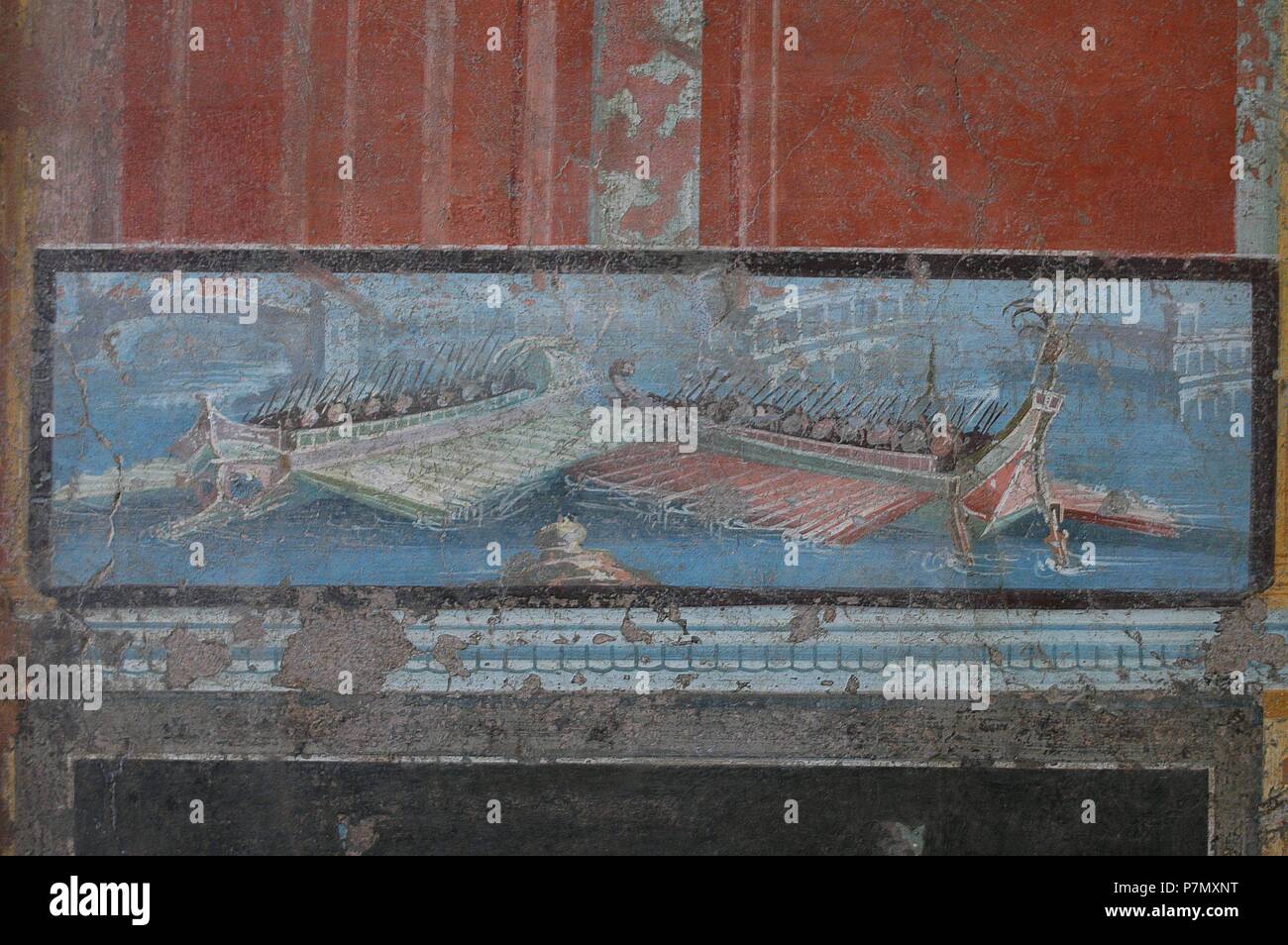 BARCO ROMANO - FRESCO POMPEYANO. Location: NATIONAL MUSEUM OF ...