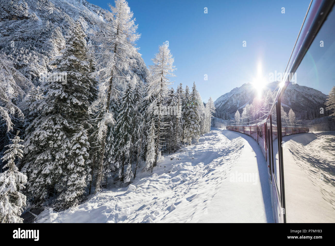 Albula bernina express railway hi-res stock photography and images - Alamy