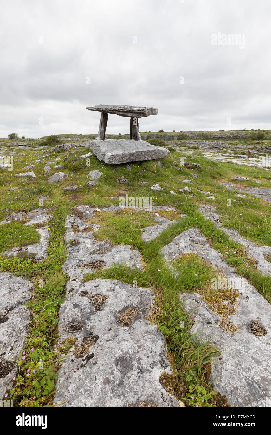 Poulnabrone dolmen megalithic tomb hi-res stock photography and images ...