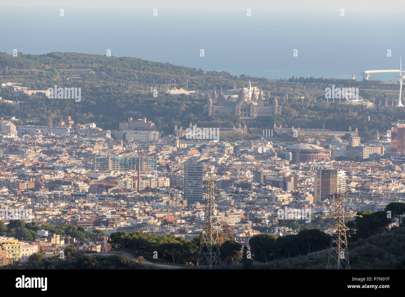 Overview of Barcelona, Catalonia, Spain Stock Photo - Alamy