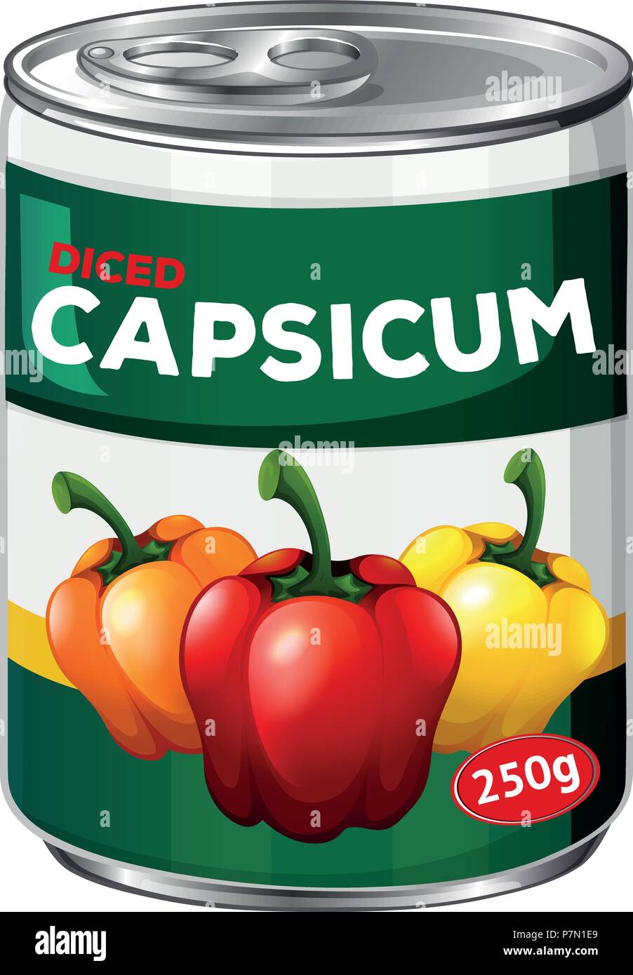 Green orange capsicum vegetable Stock Vector Images - Alamy