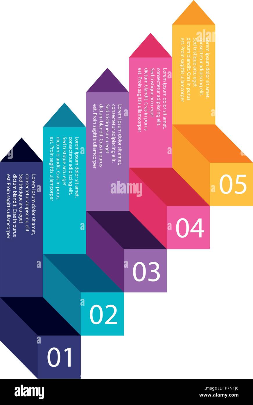 A Colourful Information Steps illustration Stock Vector Image & Art - Alamy