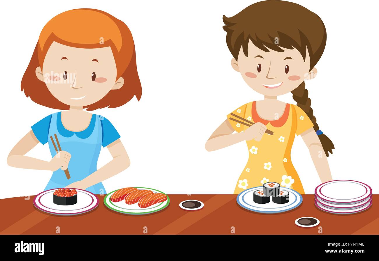 Japanese girls Stock Vector Images - Alamy