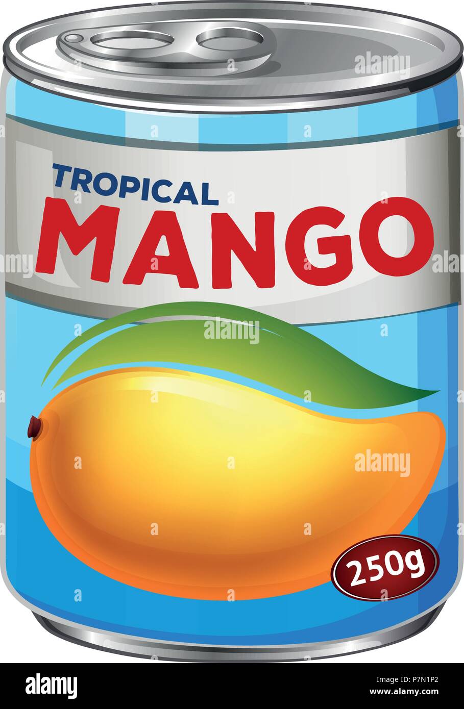 A Can of Mango Syrup illustration Stock Vector Image & Art - Alamy