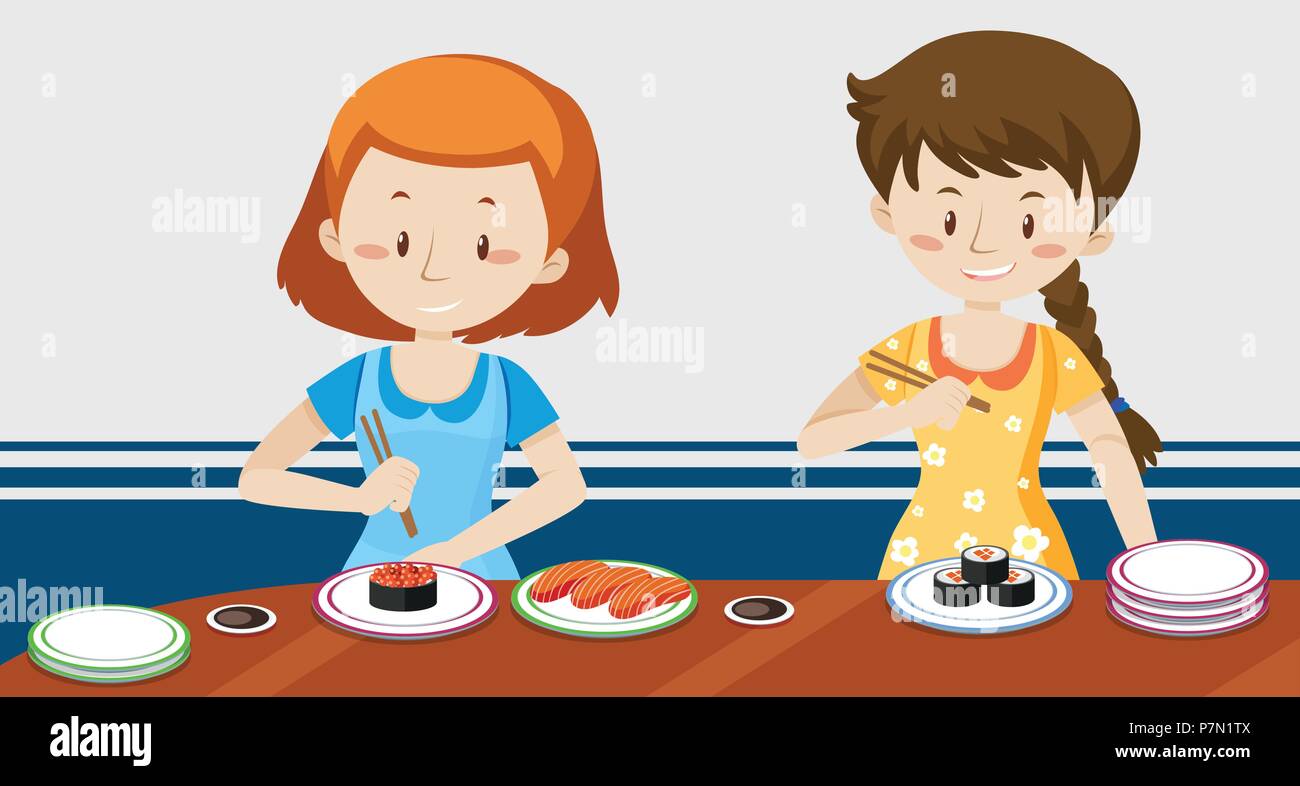 Japanese girls Stock Vector Images - Alamy