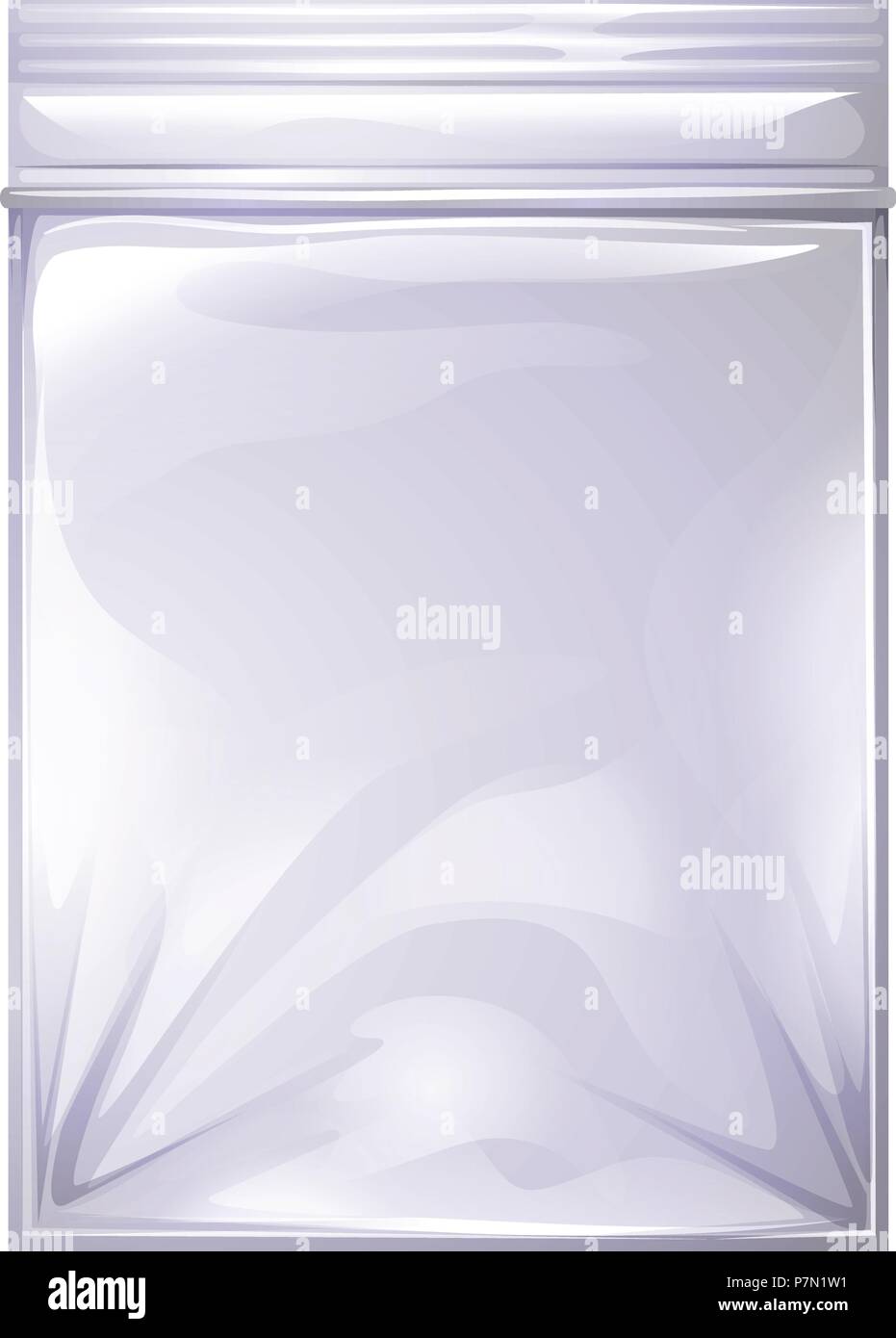 Zip lock bag empty Stock Vector Images - Alamy