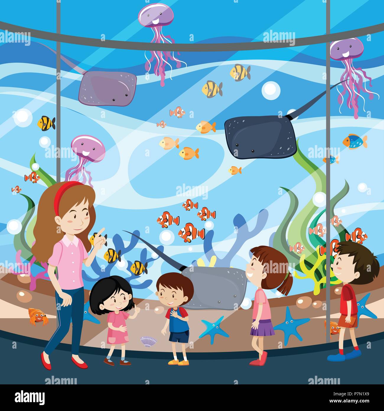 Aquarium Field Trip Clipart