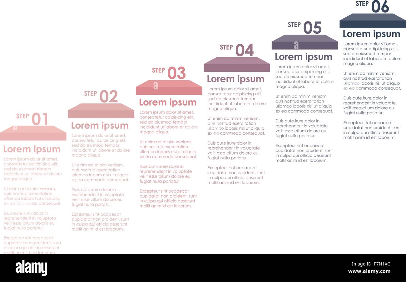 A Colourful Information Steps illustration Stock Vector Image & Art - Alamy