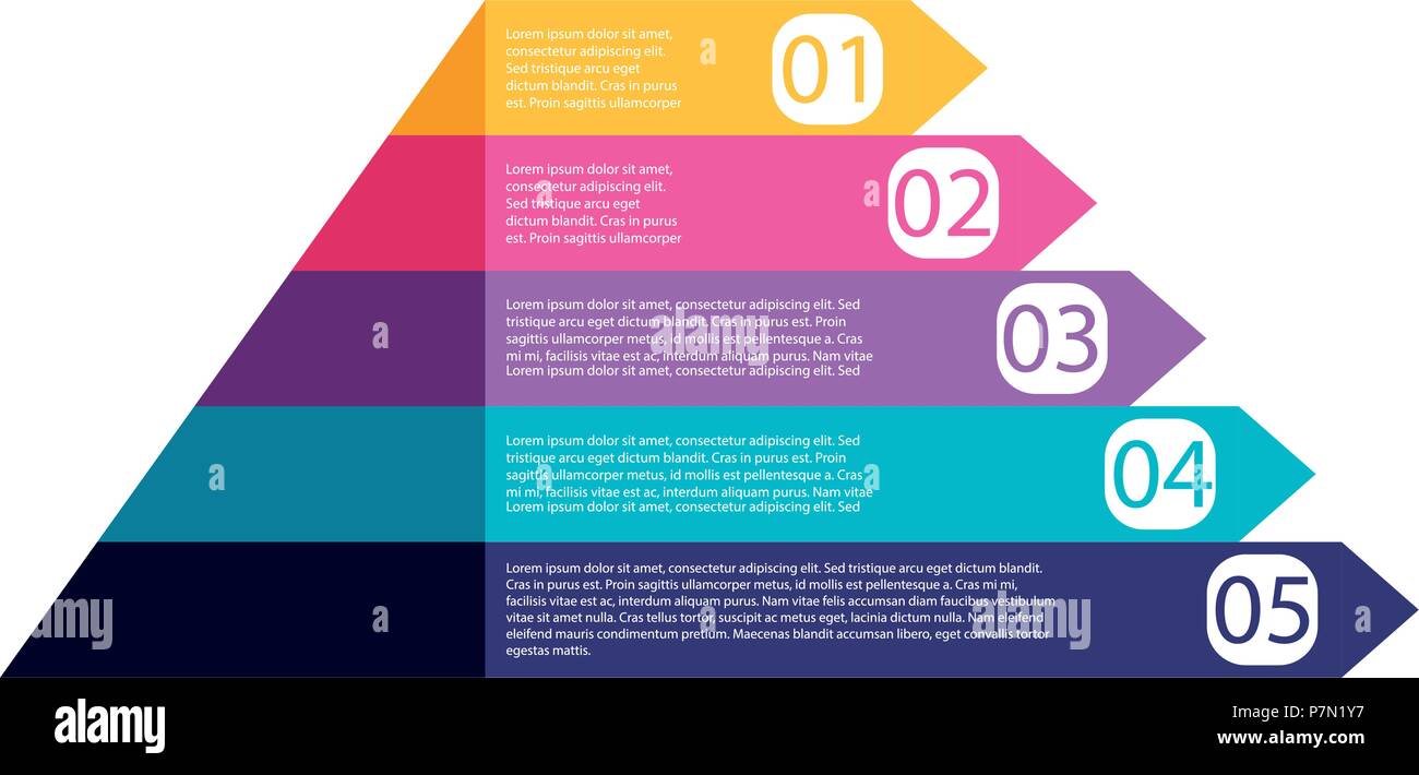 Colorful pyramid infographics diagram illustration Stock Vector Image ...