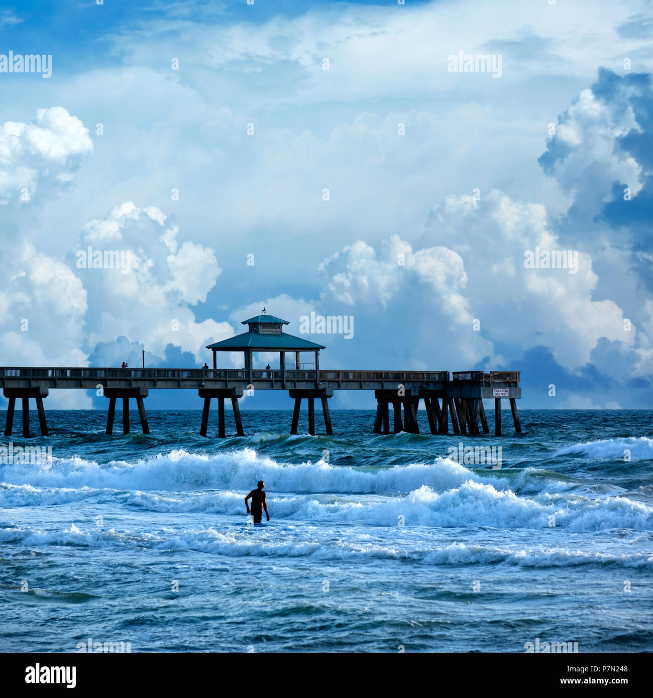 Swim swimming swimmer pier hi-res stock photography and images - Alamy