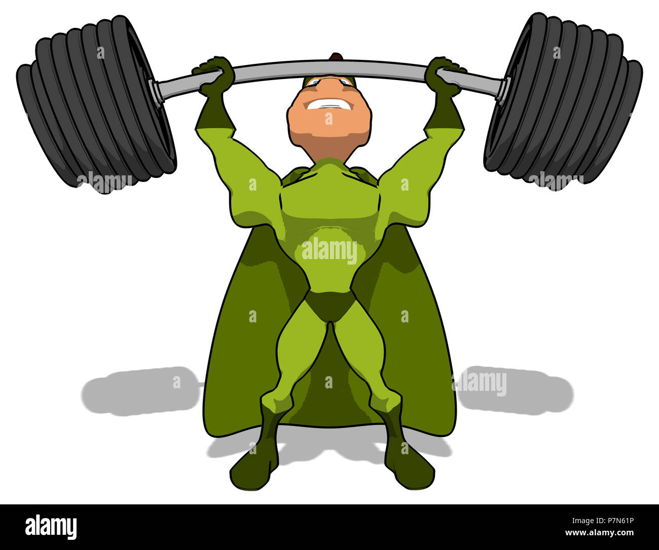 Muscle fitness animated Cut Out Stock Images & Pictures - Alamy