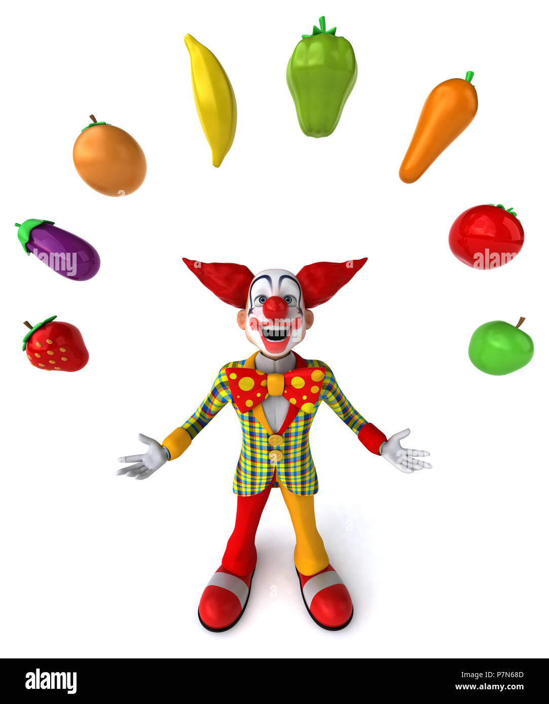 Birthday clown juggle hi-res stock photography and images - Alamy
