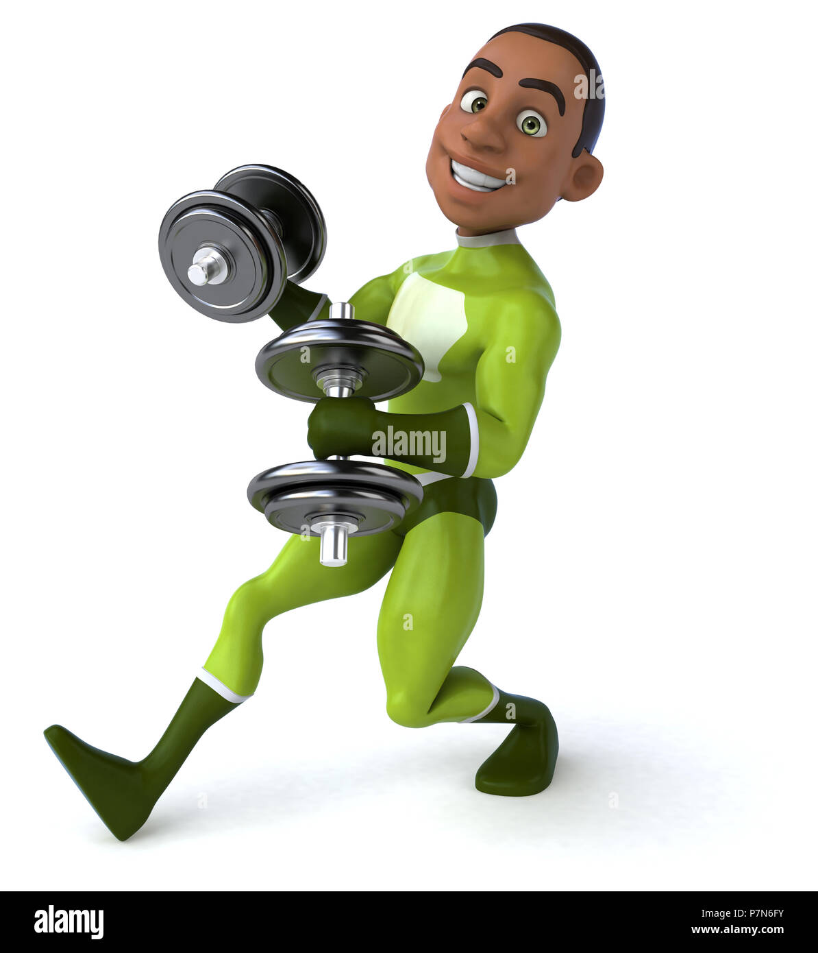 Muscle fitness animated Cut Out Stock Images & Pictures - Alamy