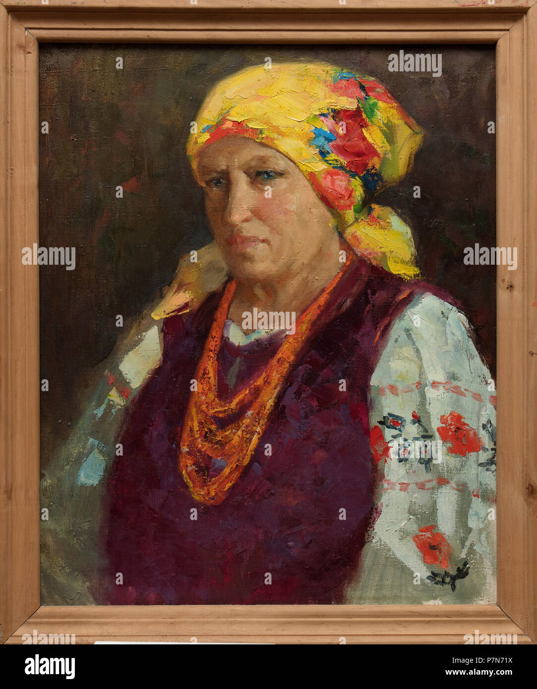 oil painting, portrait, handmade Stock Photo - Alamy