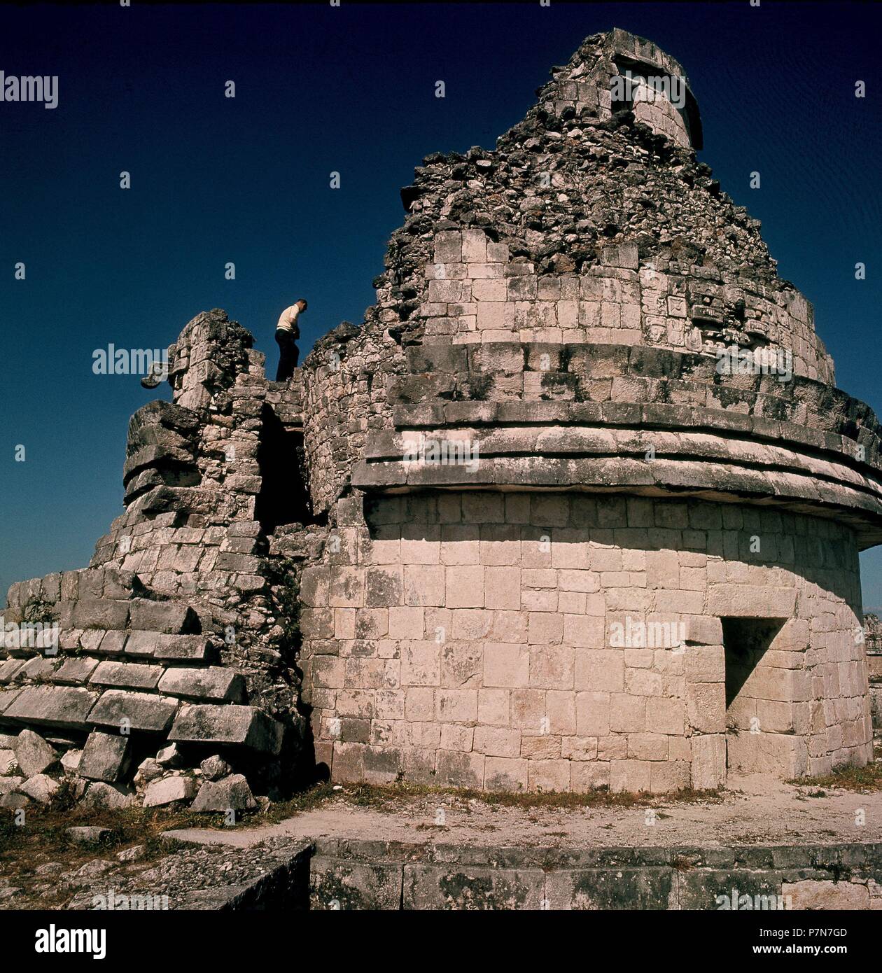 MAYAN OBSERVATORY. Location: OBSERVATORIO ASTRONOMICO, CHICHEN ITZA ...